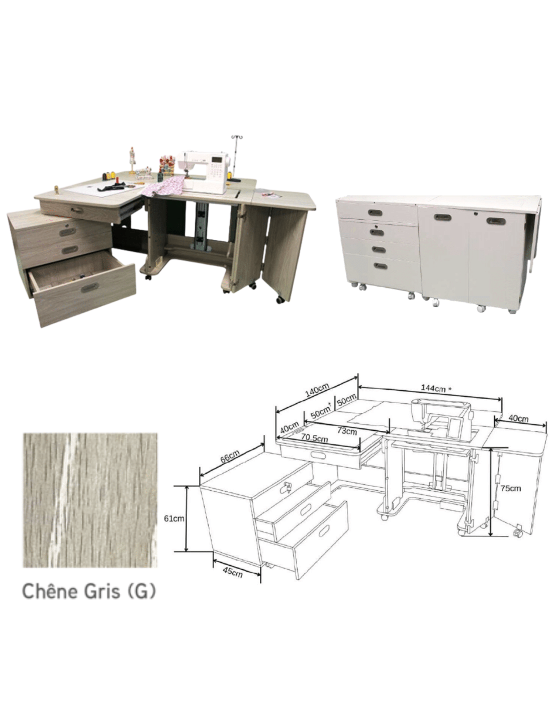 Table de couture Super Q MK2 avec insert Tailormade